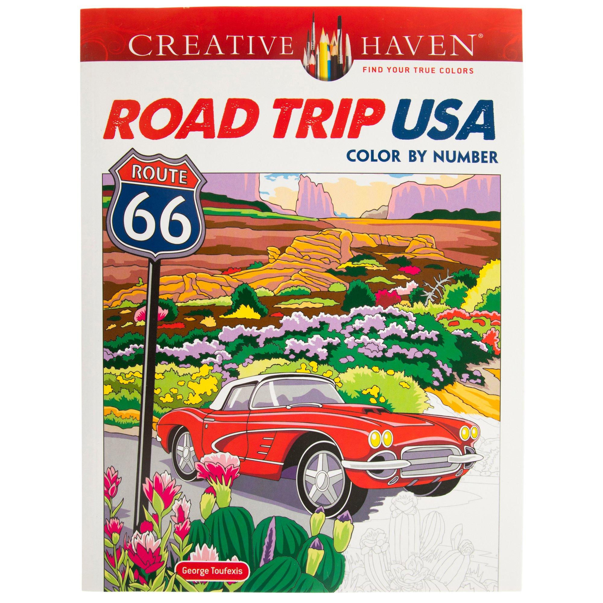 Road Trip USA Color By Number - Hobby Lobby